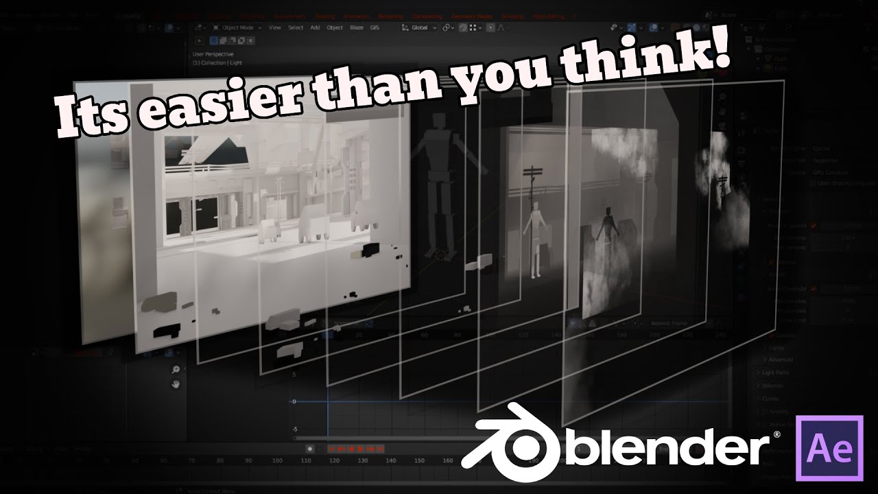 How to use render layers in blender