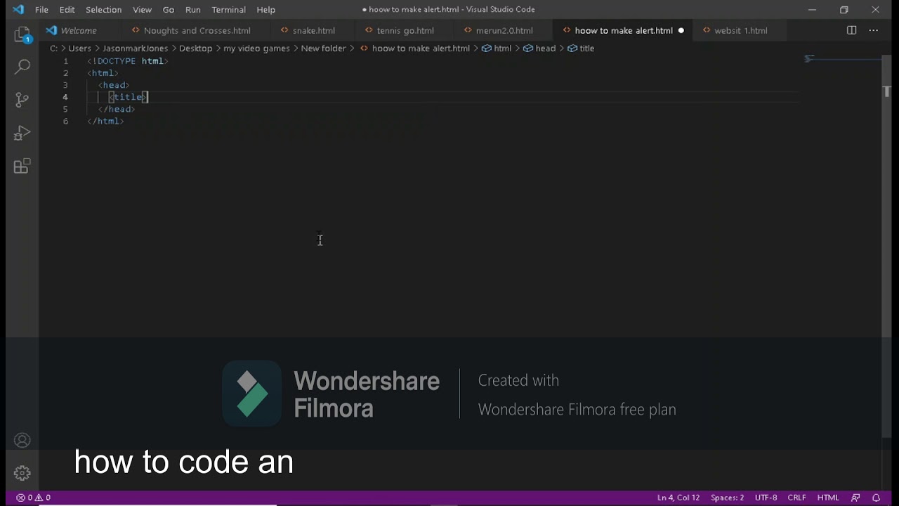 how to code an alert using  javascript