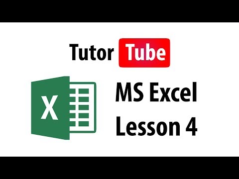 MS Excel Tutorial - Lesson 4 - Formula Bar