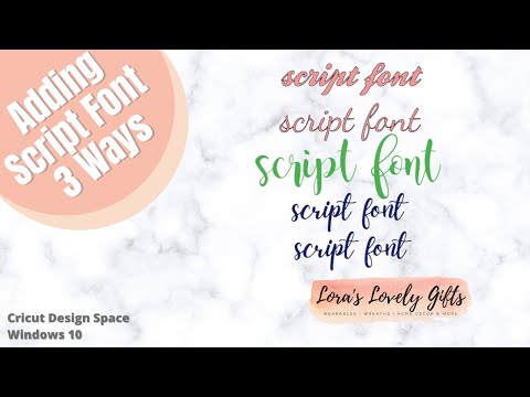 3 Ways to Add Script Font to a Cricut Design Space Project
