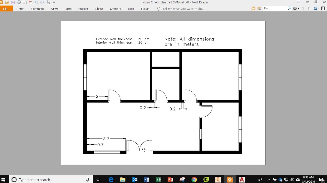 Example floor plan - Part 2