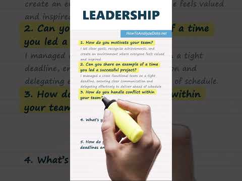 Top 5 LEADERSHIP INTERVIEW QUESTIONS – WINNING Answers to GET YOU HIRED!