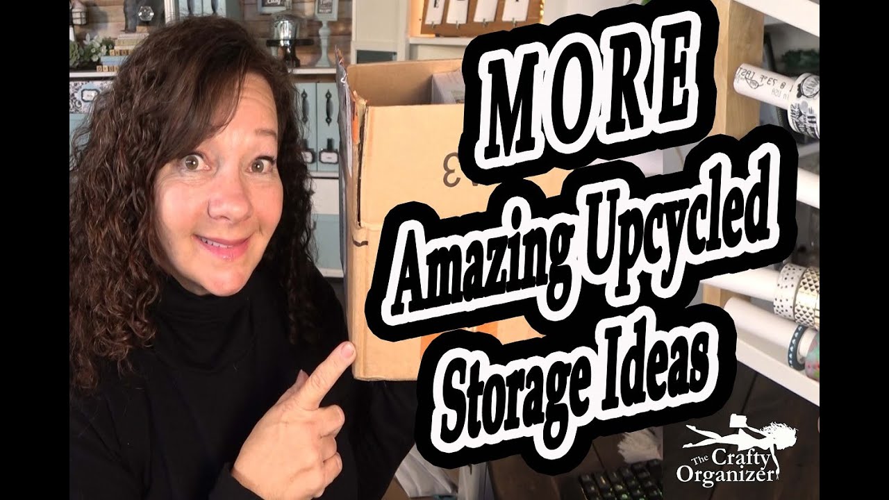 MORE amazing upcycled cardboard box storage ideas