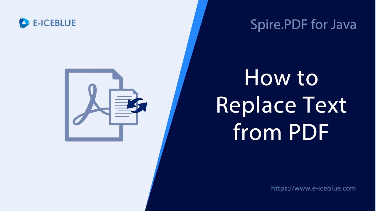 How to Replace Text in PDF using Java