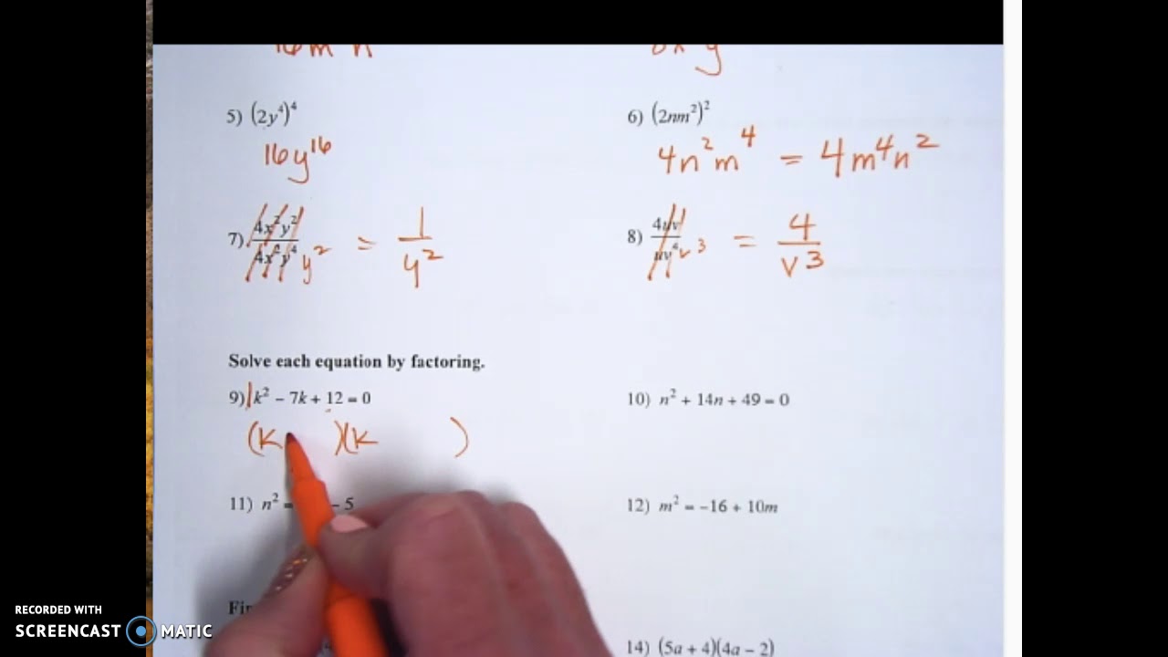 A2H Chapter 4 Practice Test (Page 1)