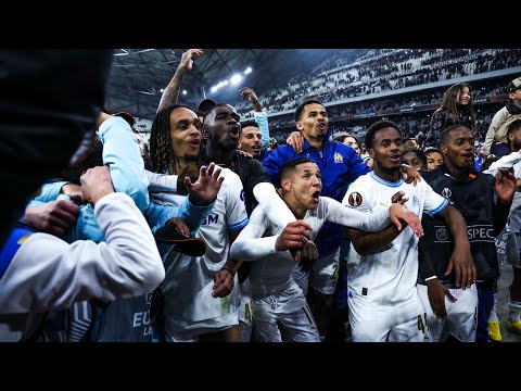 AUX ARMES entre joueurs et supporters de l’OM 💙🤍 OM-Benfica