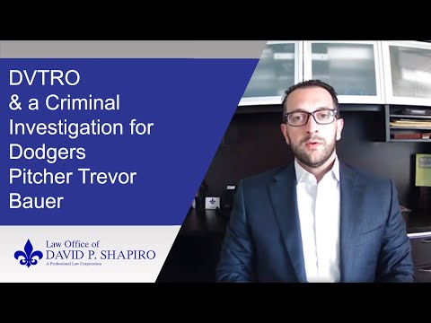 San Diego Criminal Lawyer's Take on Trevor Bauer Investigation