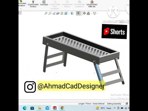 Barbeque Grill Design In Solidworks | #solidworks | #autocad | #autocad