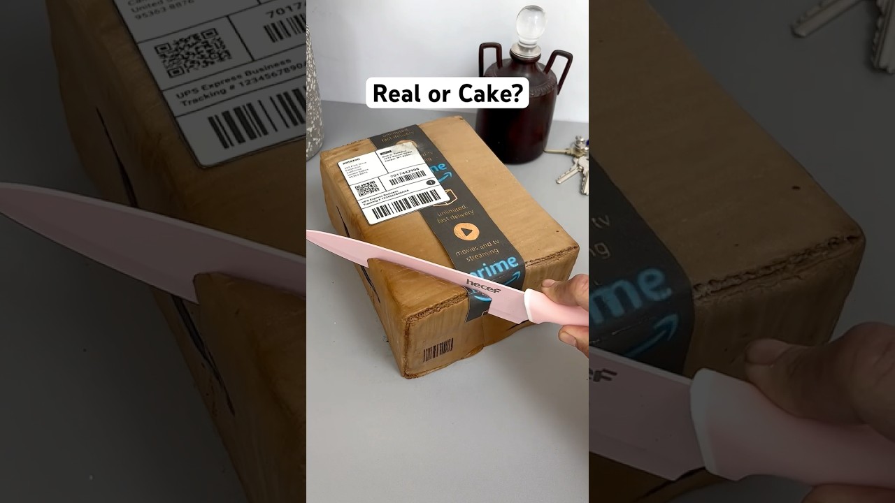 Amazon Parcel or Cake? Is it Real? #everythingiscake #realisticcake