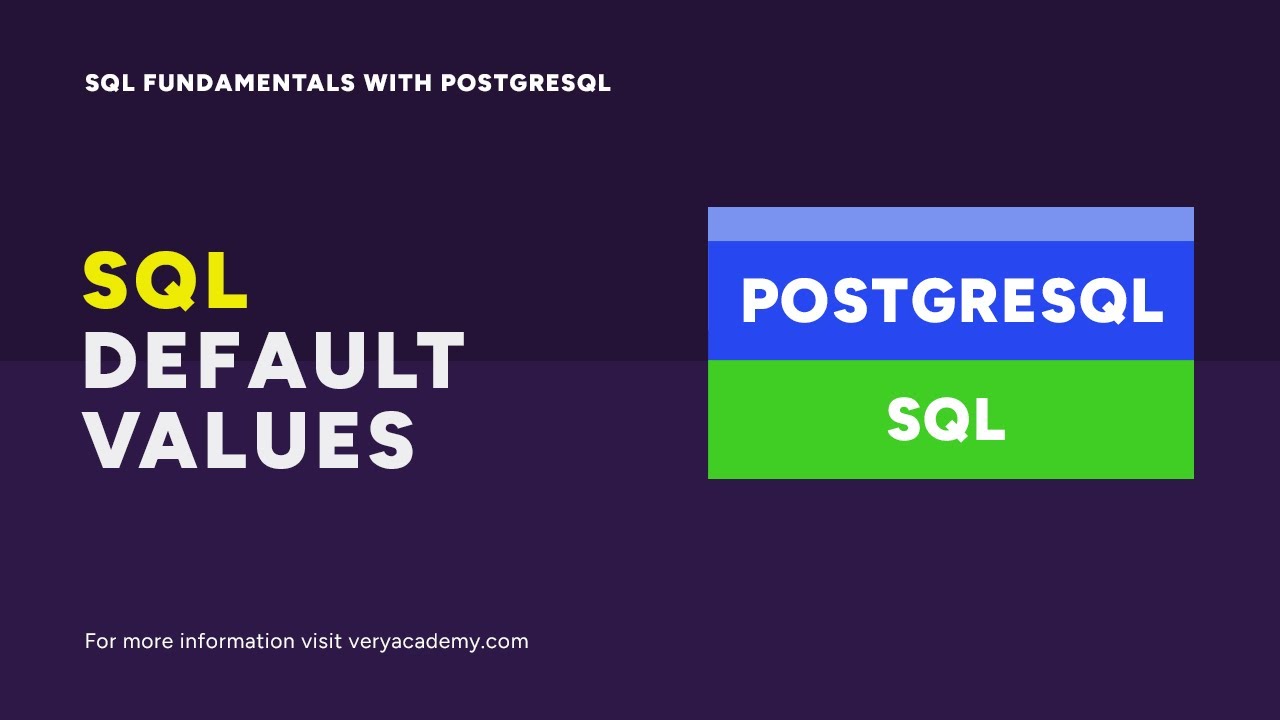 Default Values | SQL Fundamentals with PostgreSQL