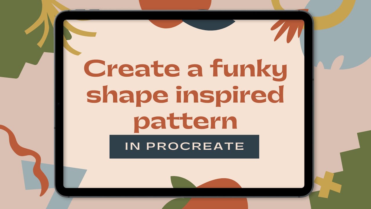 Create a Funky Abstract Pattern in Procreate using a Half-drop repeat