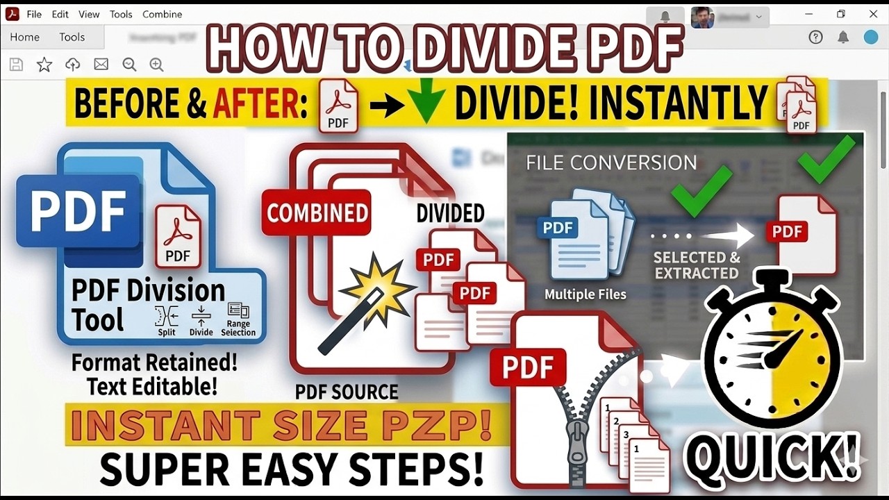 How to Split PDF File | Divide PDF Pages Easily (Fast & Free 2026)