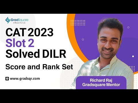 CAT 2023 Slot 2 : DILR Solved Set - Score and Rank Test