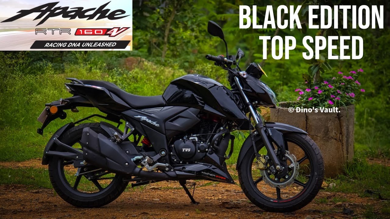TVS Apache RTR 160 4V Black Edition Top Speed First Ride Review