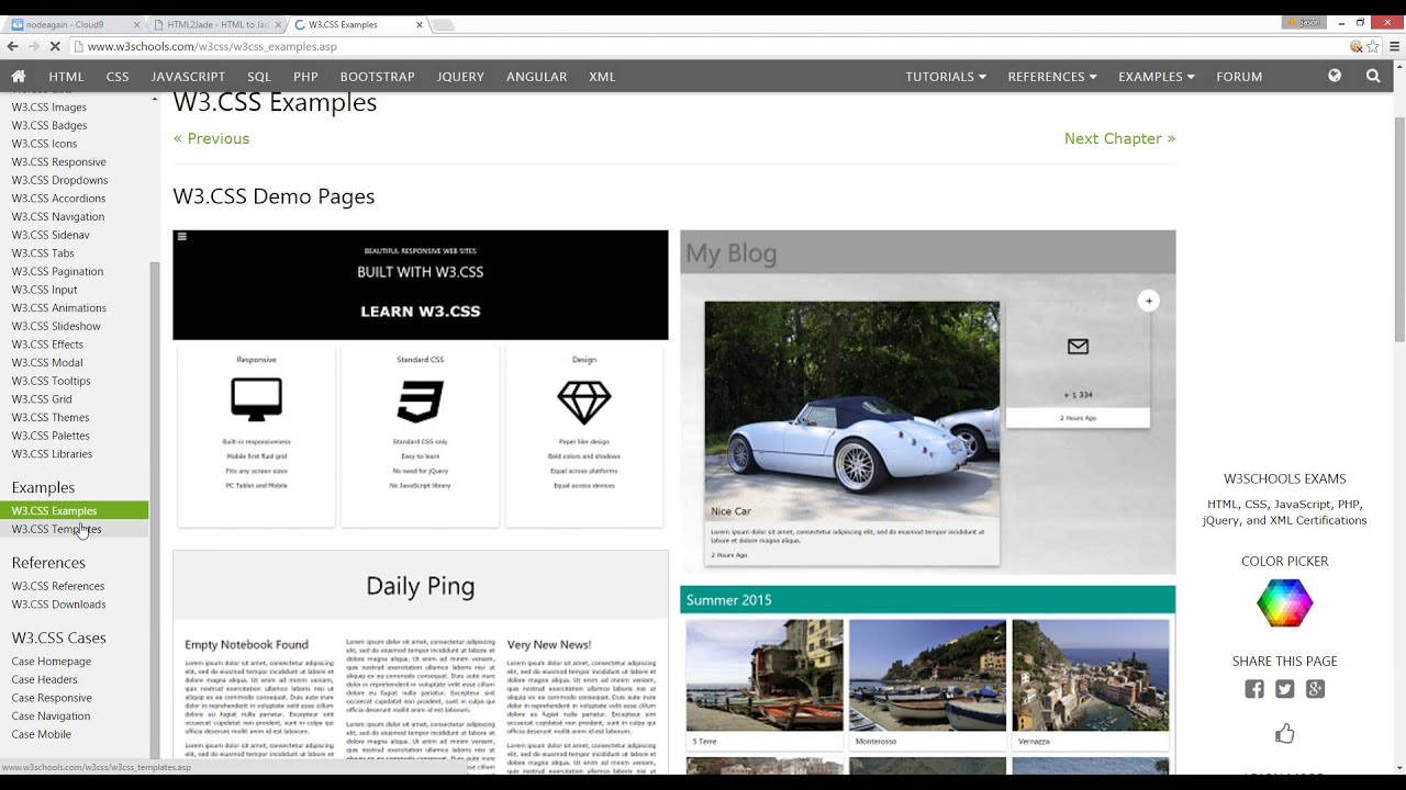 Node Express Tutorial - How to install jade templating engine