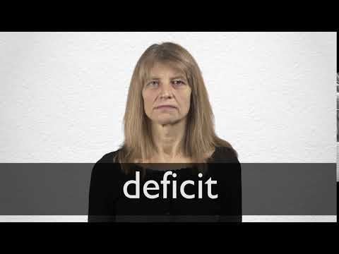 How to pronounce DEFICIT in British English
