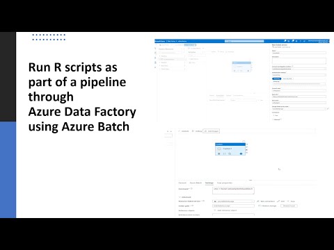 Run R scripts as part of a pipeline through Azure Data Factory using Azure Batch