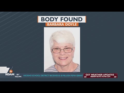 Police in Bella Vista, Arkansas believe they've found the body of 74-year-old Barbara Doyle