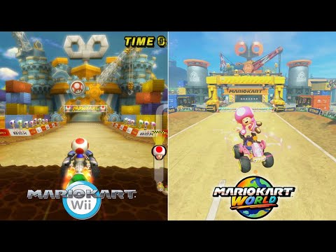 Evolution Of Wii Toad's Factory Course In Mario Kart Games [2008-2025]