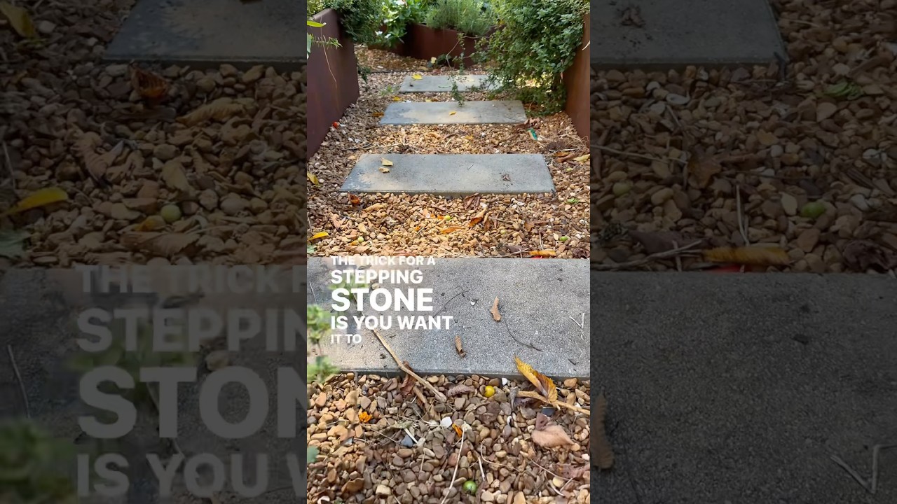 Here’s my favorite stepping stones for your garden and how to install them😌#garden #steppingstone