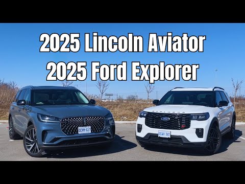 2025 Lincoln Aviator vs. 2025 Ford Explorer ST - Sibling Rivalry