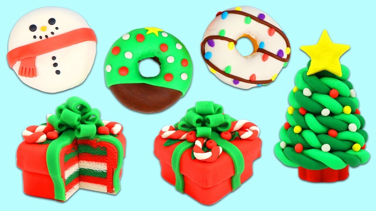Making Play Doh Christmas Shapes!
