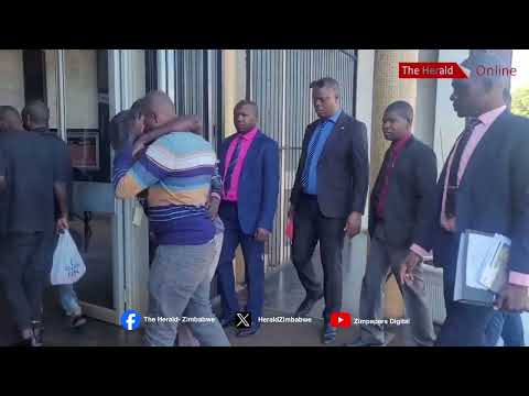 Five suspected robbers arrive at the Harare Magistrates Court