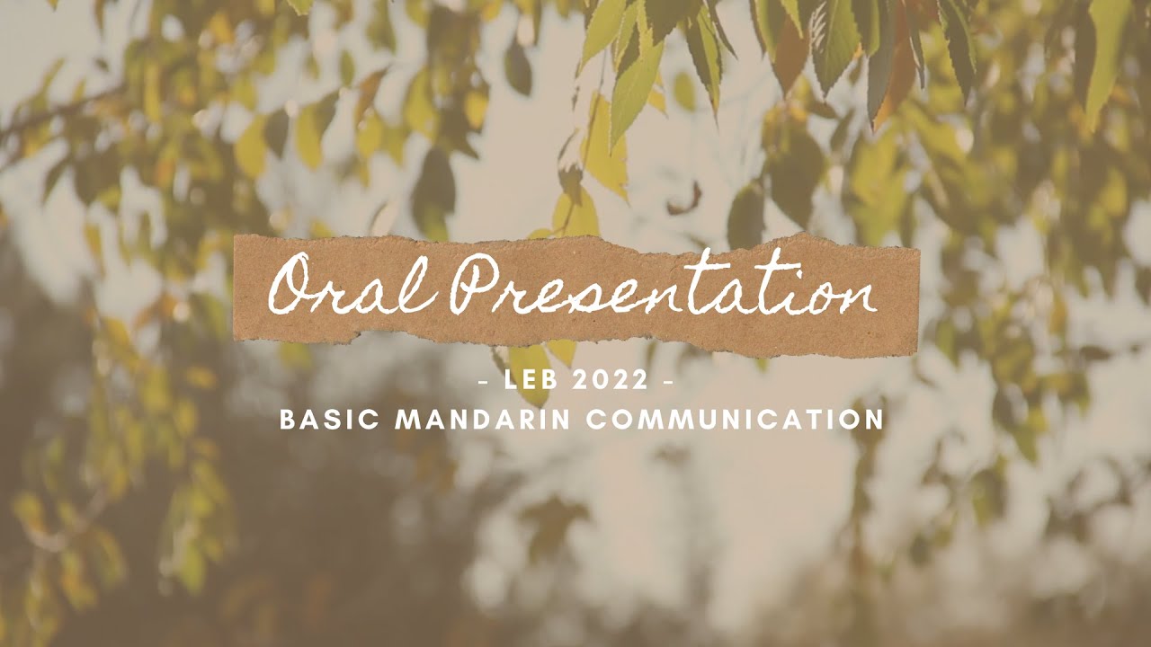 LEB2022 - Basic Mandarin - Self Introduction