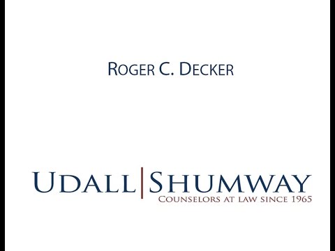 Roger Decker Profile - Mesa, AZ Litigation Lawyer