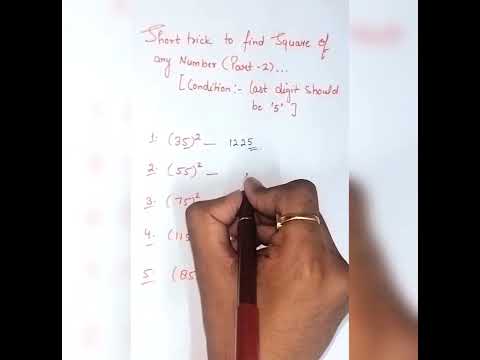 "💥5 Pe End? Square in 2 sec" #mathshorts #maths #mathematics #cbseboard #shorts #class9maths