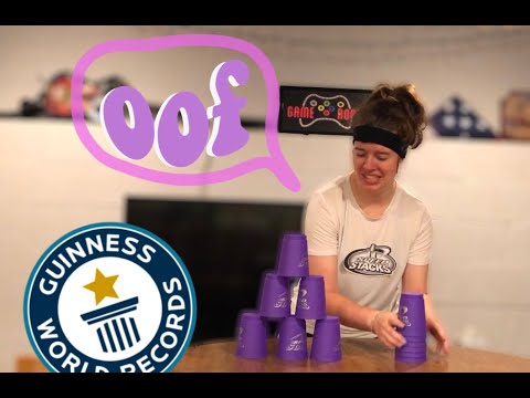 this week i tried to beat the cup stacking world record – Jess Wyse