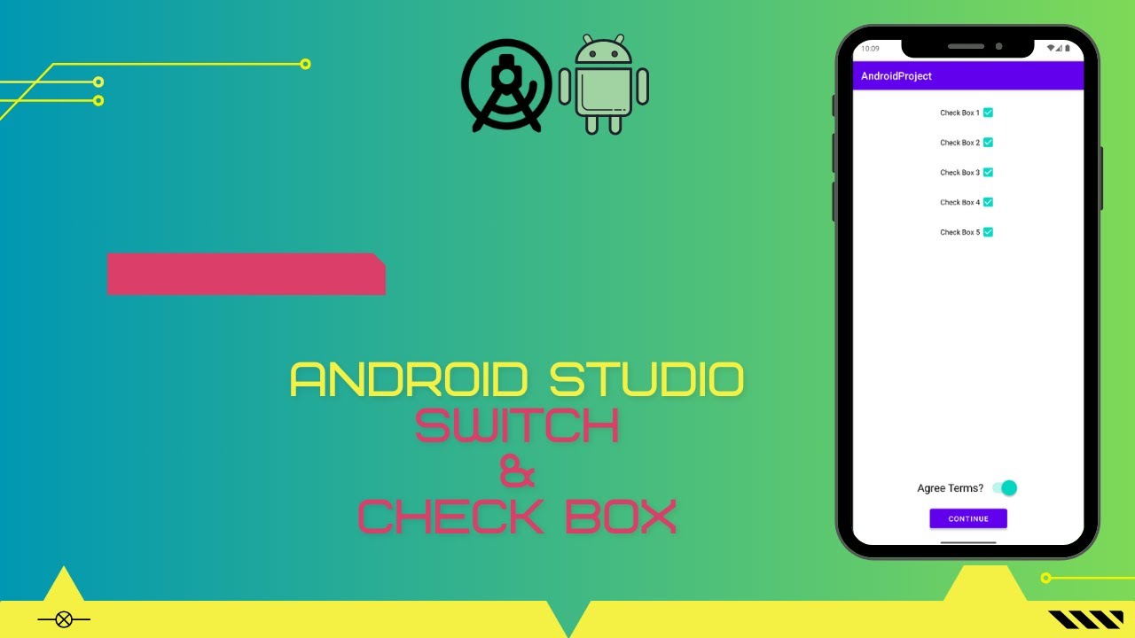 Switch Widget & CheckBox - Android Studio | JAVA