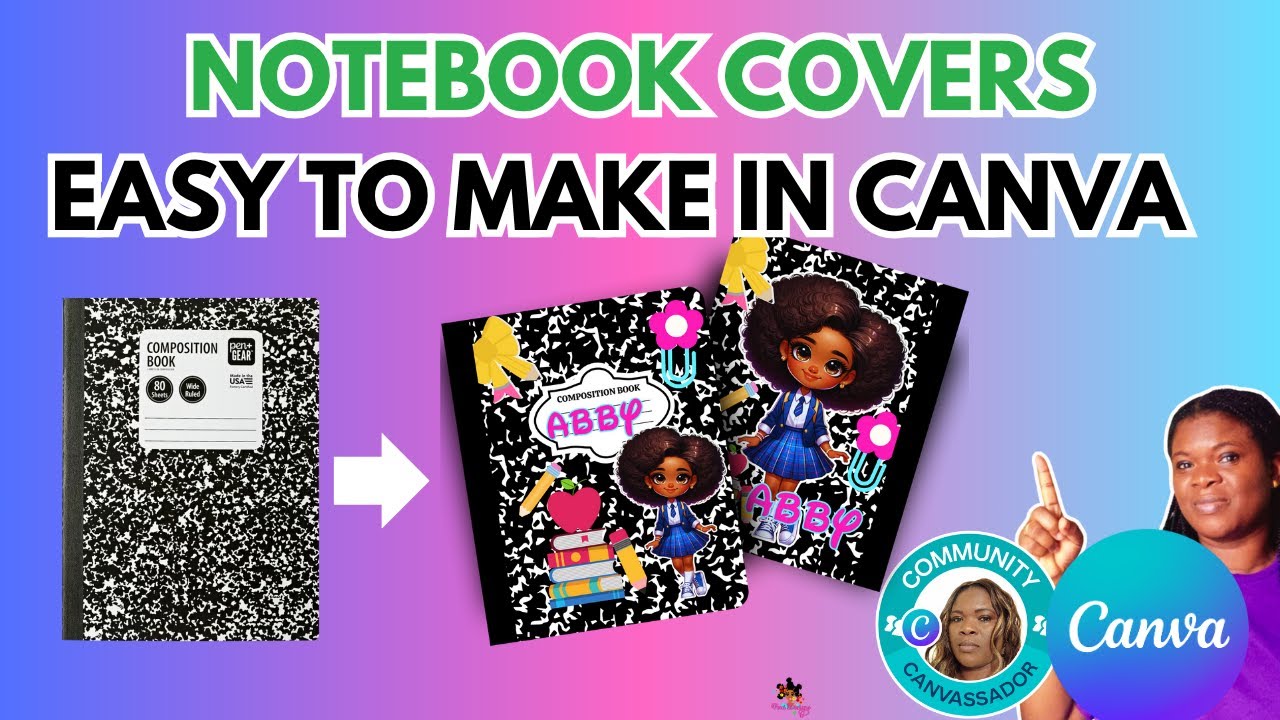 Easy Steps To Create Fun Notebook Covers For School! #backtoschool