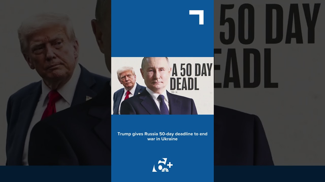 'I'm disappointed in President Putin': Trump gives Russia 50-day deadline to end war in Ukraine