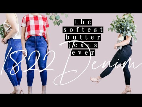 UNBOXING THE SOFTEST JEANS | JEANS TRY ON & UNBOXING | 1822 DENIM BEST- SELLER BUTTER JEANS | AD