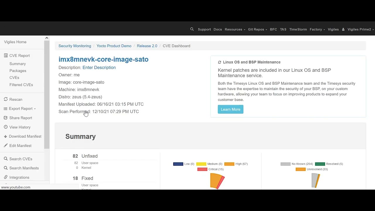 Vigiles User Guide: Exporting an SBOM in SPDX format
