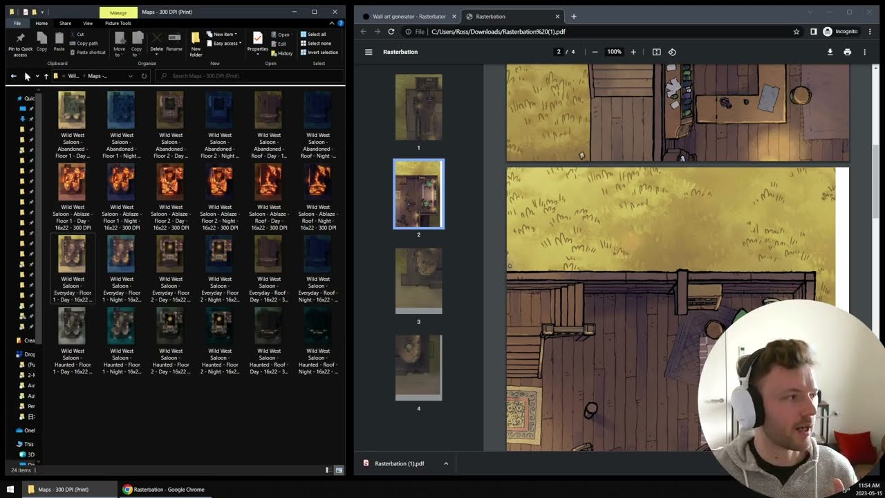 How to Print a Battle Map on Multiple Sheets of Paper