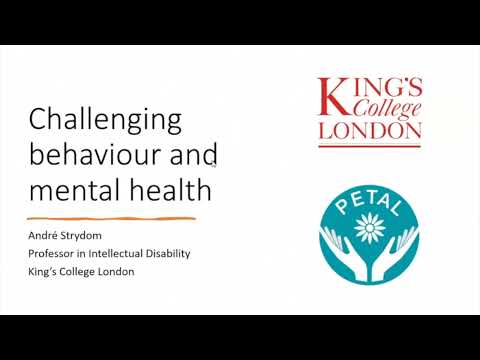 André Strydom - Challenging behaviour and mental health