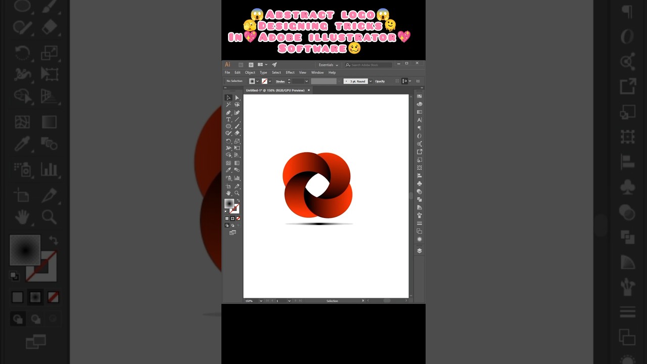 Modern Abstract Gradient Logo Design – Adobe Illustrator Tutorial!
