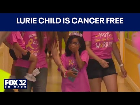Young Lurie Children's patient rings the bell
