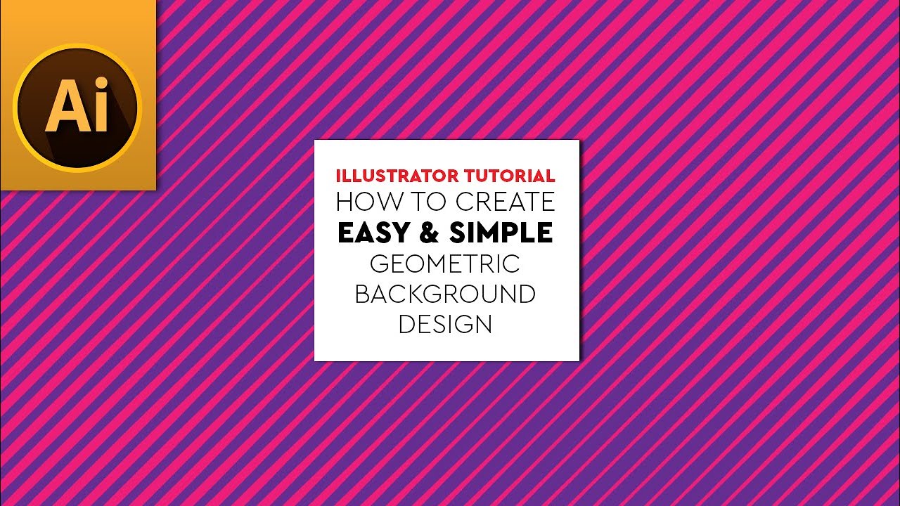 Create Easy & Simple Background Design in Adobe Illustrator