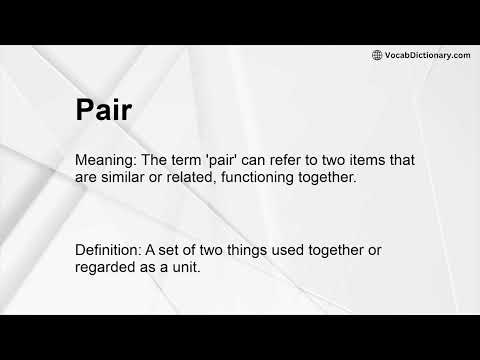 Pair Meaning