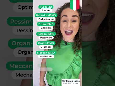Did you know? Words that end in -ISM become -ISMO in Italian