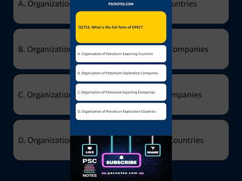 GK MCQ Quiz What is the full form of OPEC