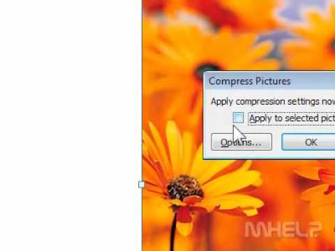 How to change the resolution of a picture in PowerPoint