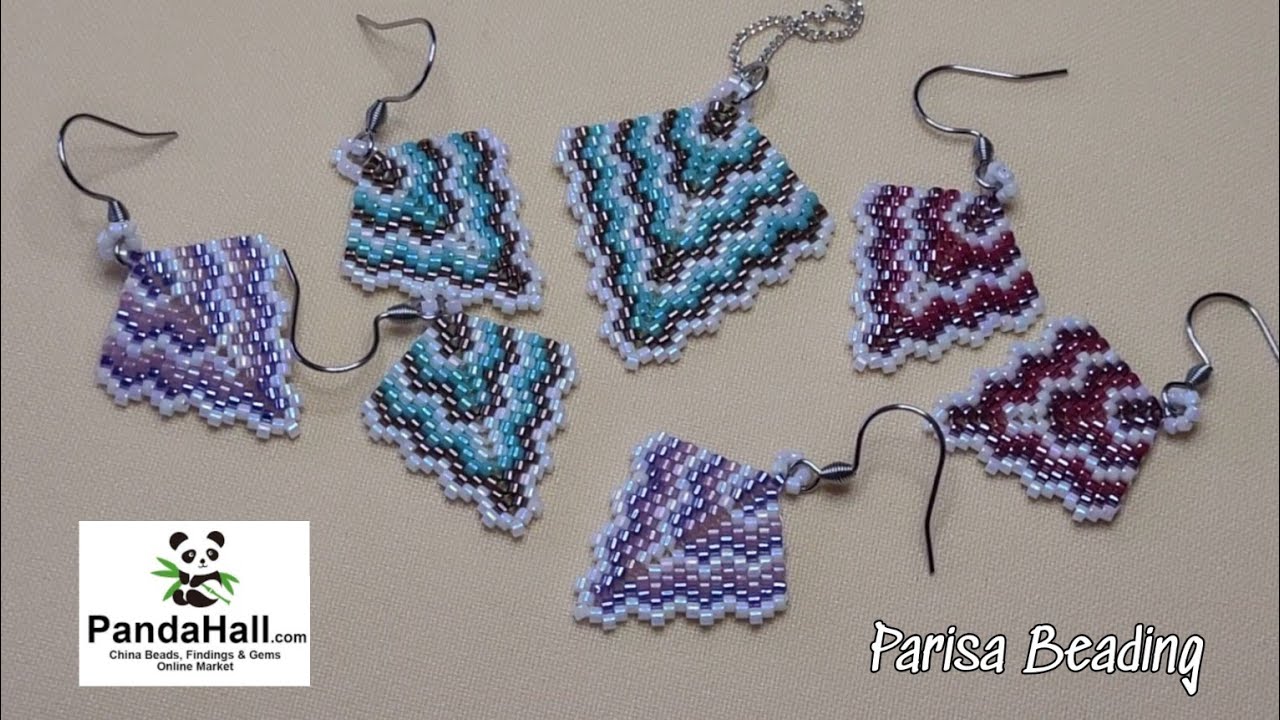 DIY Beaded Kite / Arrow Earrings/ Pendant 🦋 PandaHall