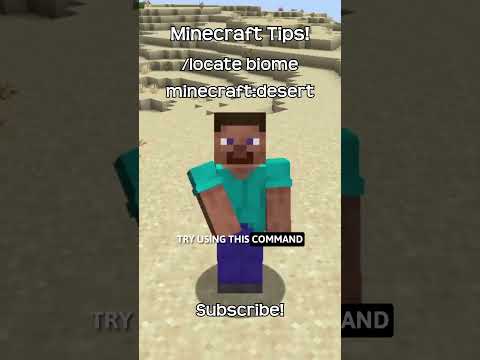 What Is The Command To Find A Desert Biome In Minecraft?!