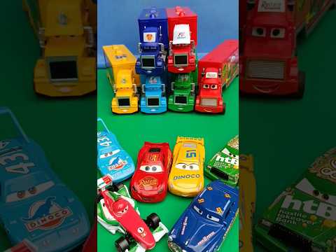 Lightning McQueen Or Dinoco Cruz Ramirez? Mcqueen Truck Container #toys #pixarcars #cars #mcqueen