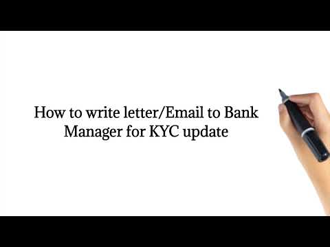 How to write letter for KYC Update in Bank? | Write Email for KYC update