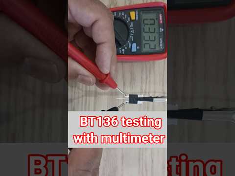 How to test BT136 triac with digital multimeter